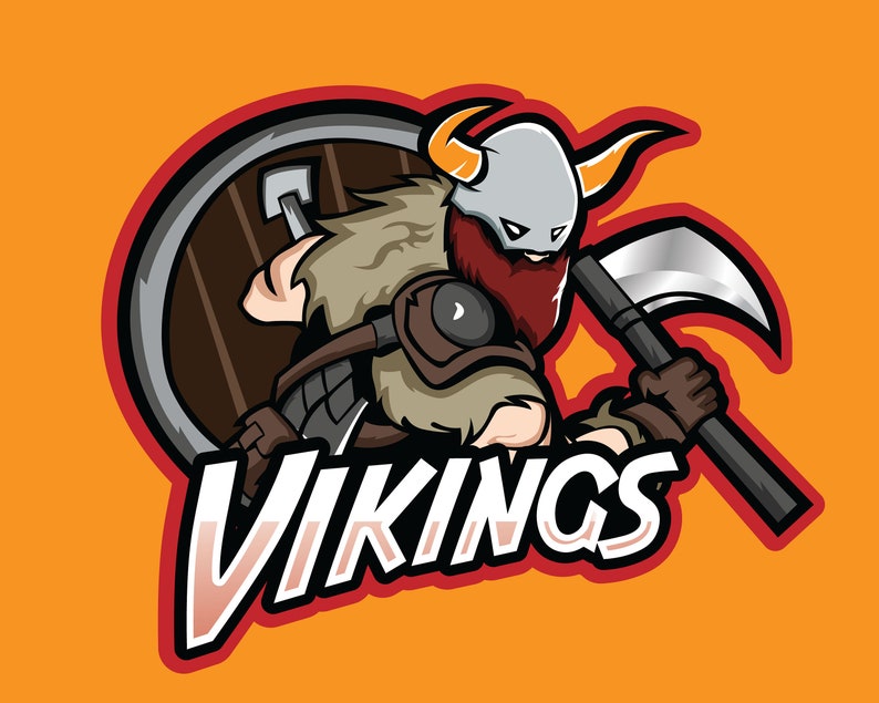 Vikings Vector Illustration, Viking Viking Warrior Png, Viking Mascot ...