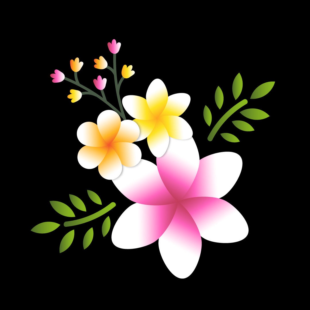 Flower Svg Floral Vector Flower Eps Floral Svg Flower | Etsy