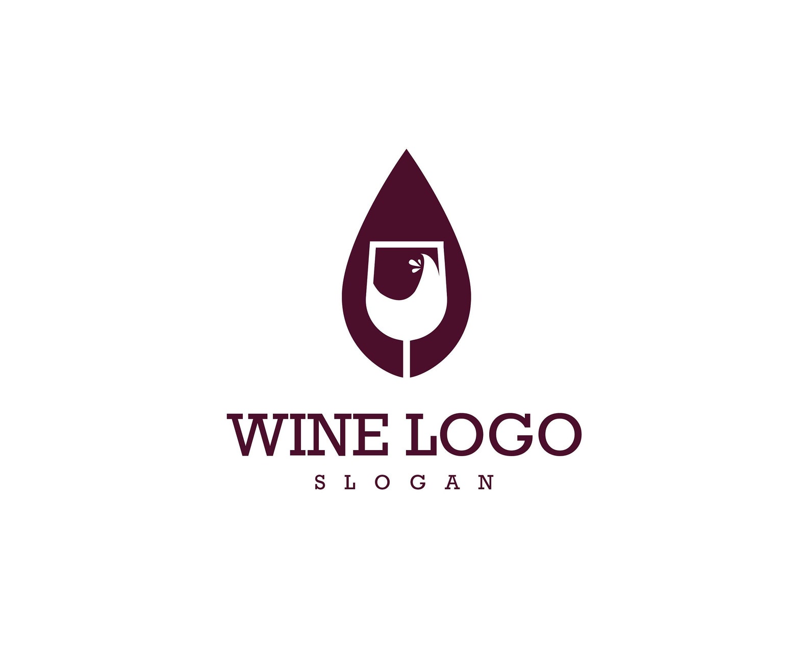 Wine Logo Templates Wine Glass and Bottle Logo Design Wine - Etsy