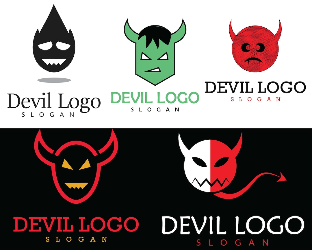 Devil Svg, Black Flame Devil Png, Demon Icon Design, Devil Logo ...