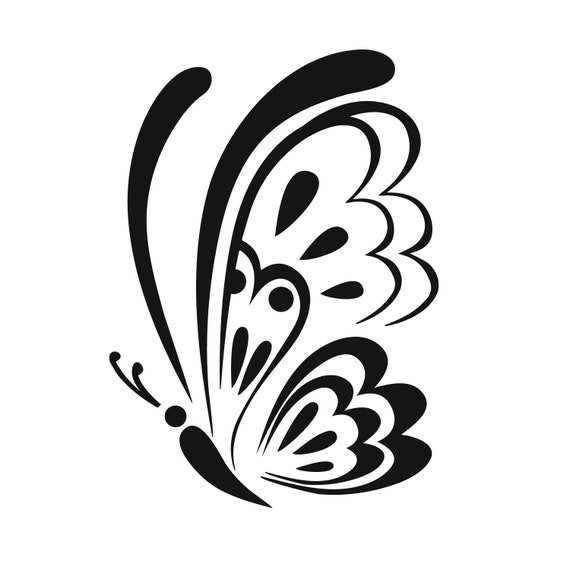 Side Butterfly Clipart