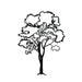 Tree Outline Svg Tree Clipart Tree Vector Tree Clipart - Etsy