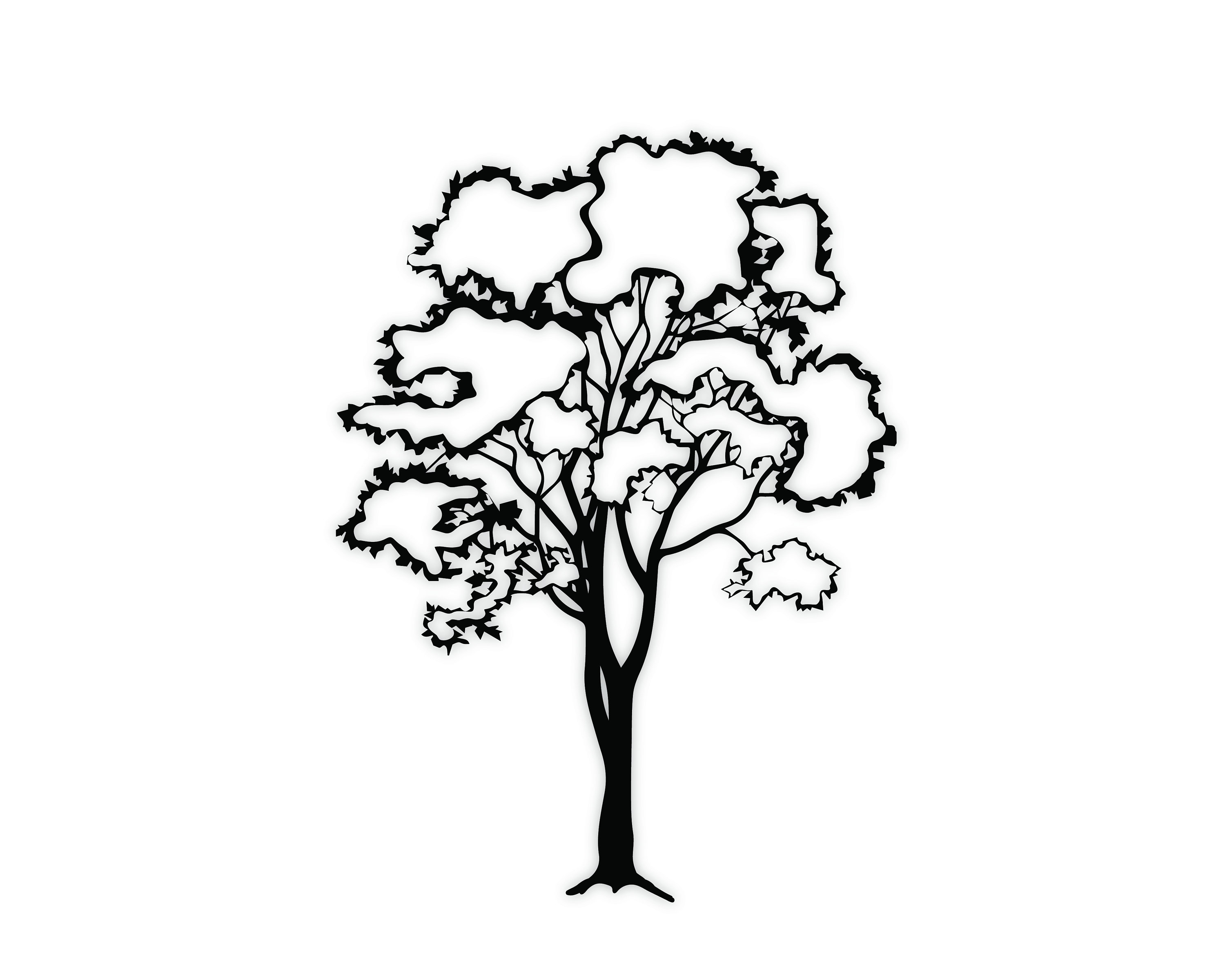 Tree Outline Svg, Tree Clipart, Tree Vector, Tree Clipart, Tree ...