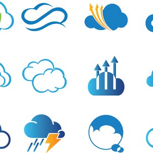 Clouds SVG, Rain Cloud Svg, Cloud Clipart, Weather Svg, Sky Svg, Cloud ...