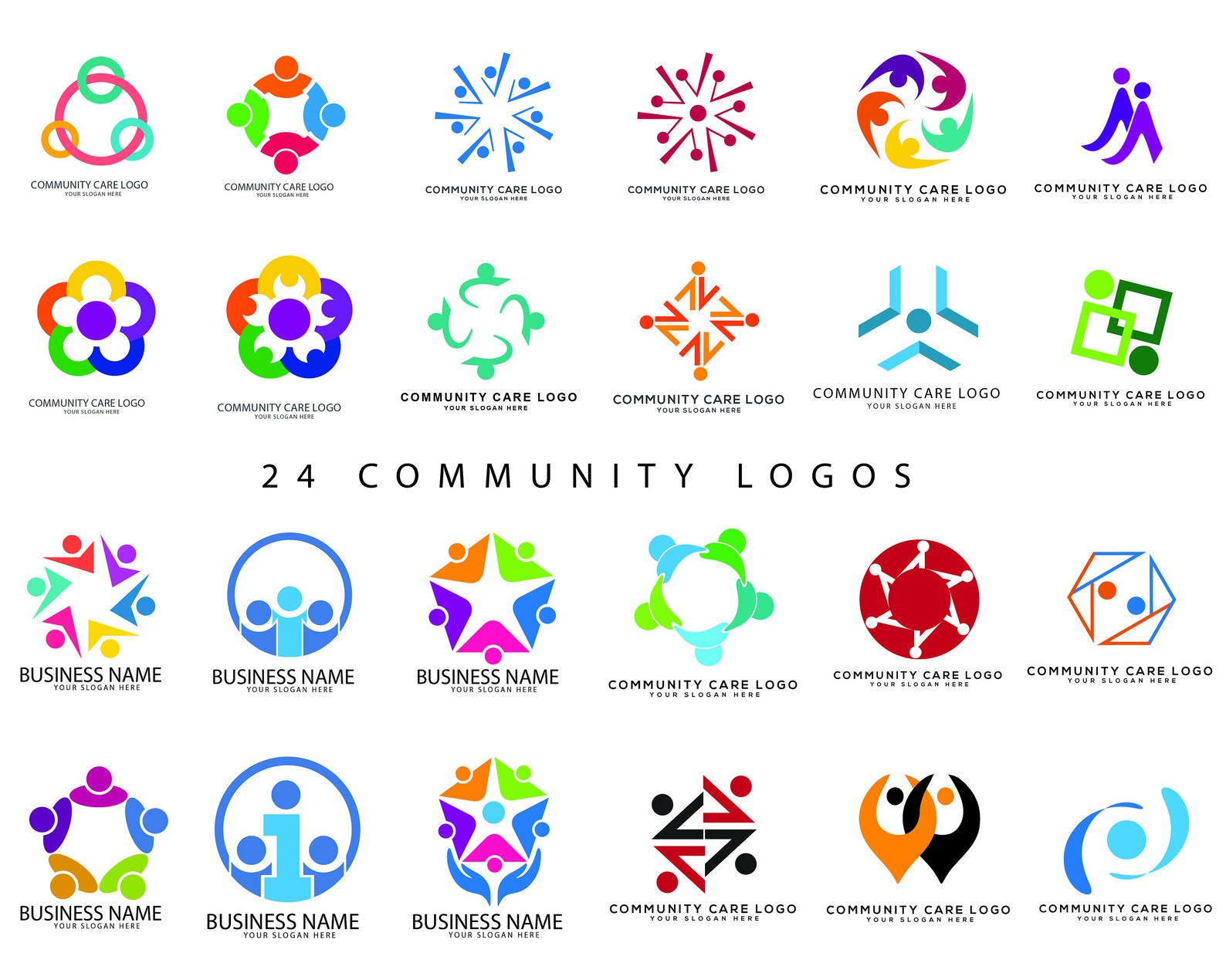 Community Logo Template, People Logo Svg, Partnership Clipart, People ...