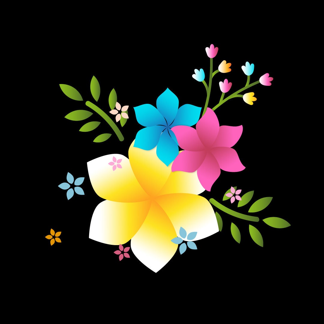 Flower Svg Floral Vector Flower Eps Floral Svg Flower | Etsy