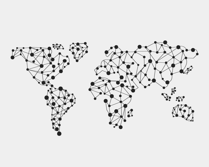 Global Map Svg World Map Eps World Map Vector Designs Globe - Etsy