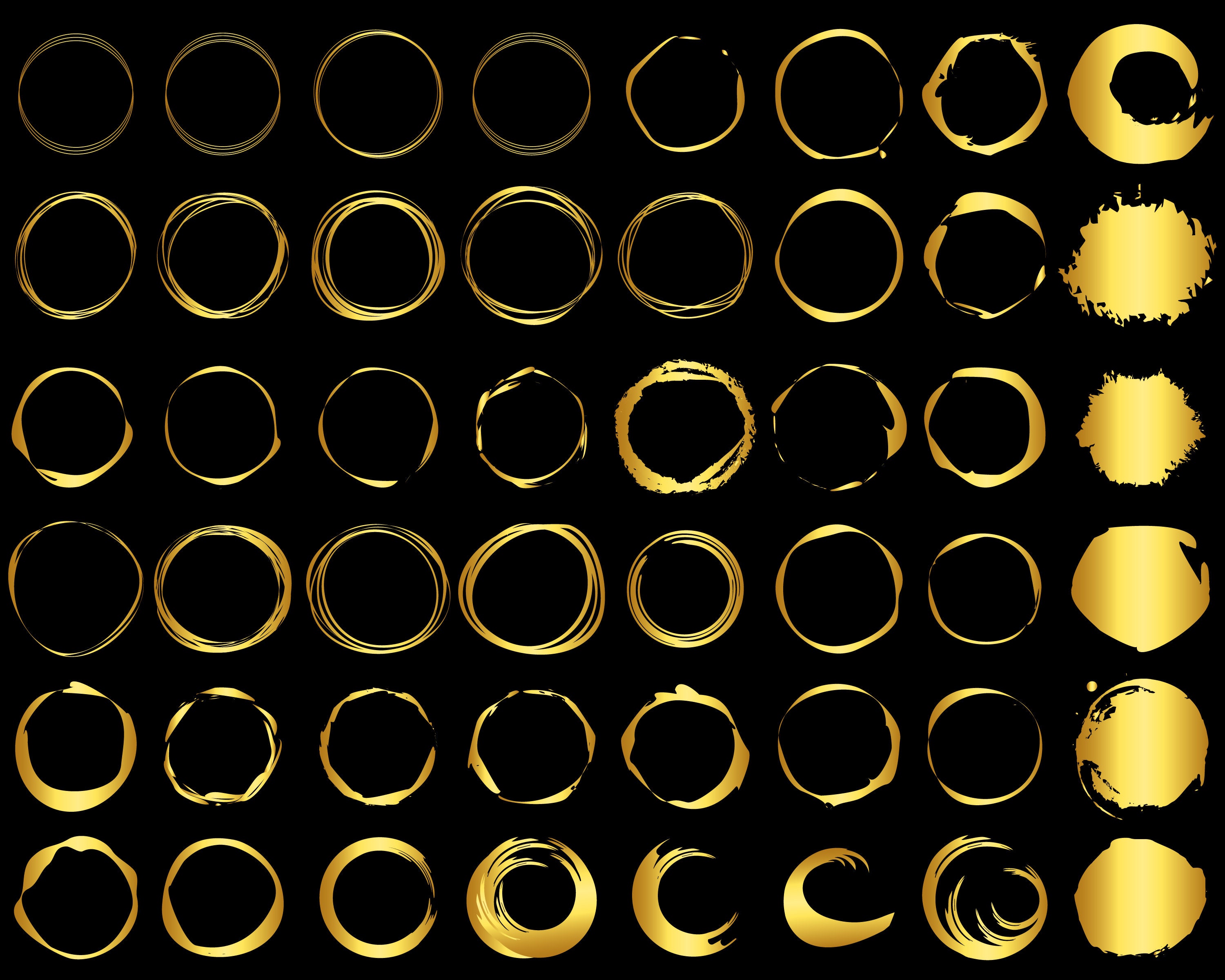 Drawing & Illustration monogram frame svg grunge circles grunge frame ...