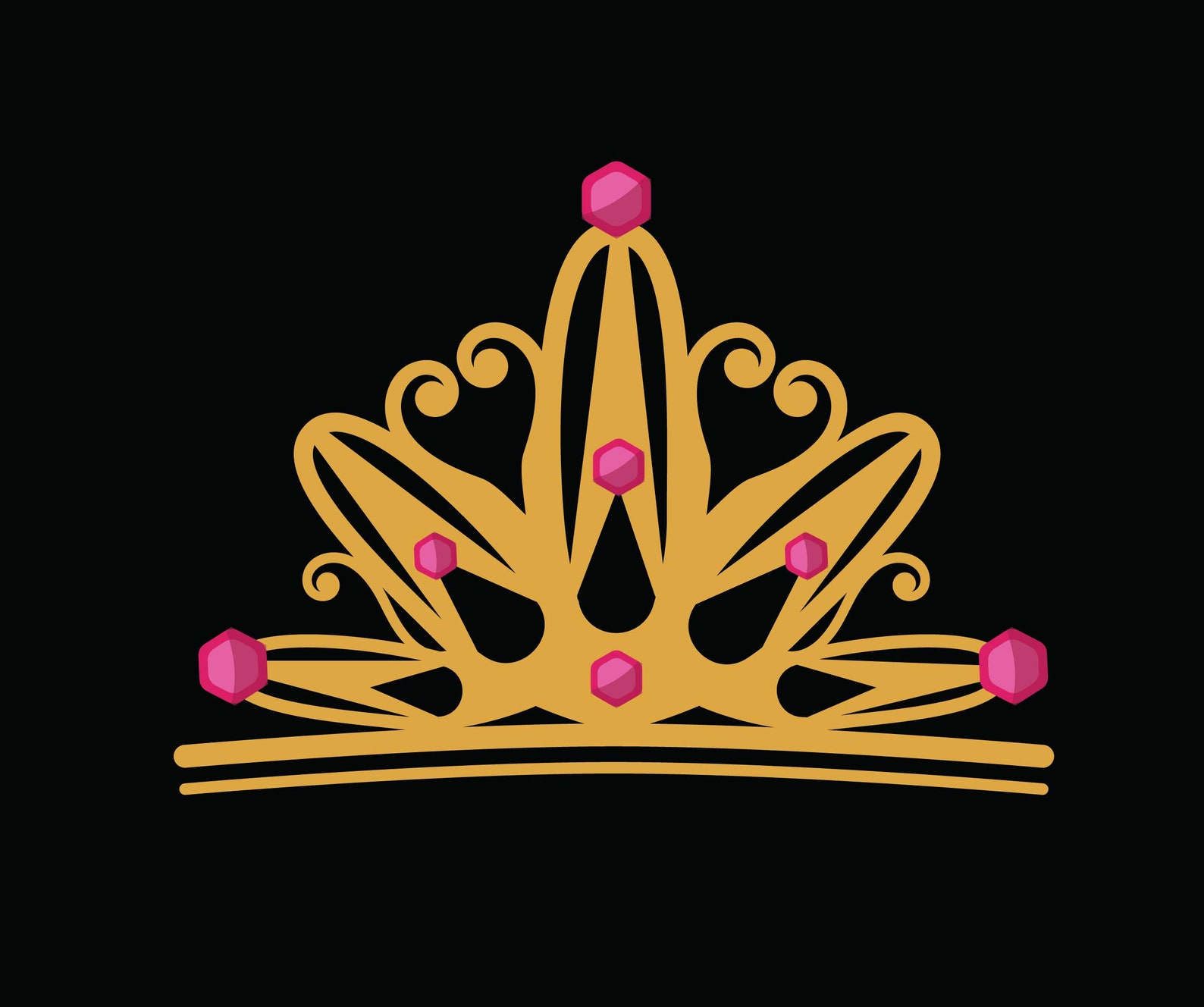 Gold Tiara Svg, Princess Svg, Crown Svg, Princess Tiara Svg, Royal ...