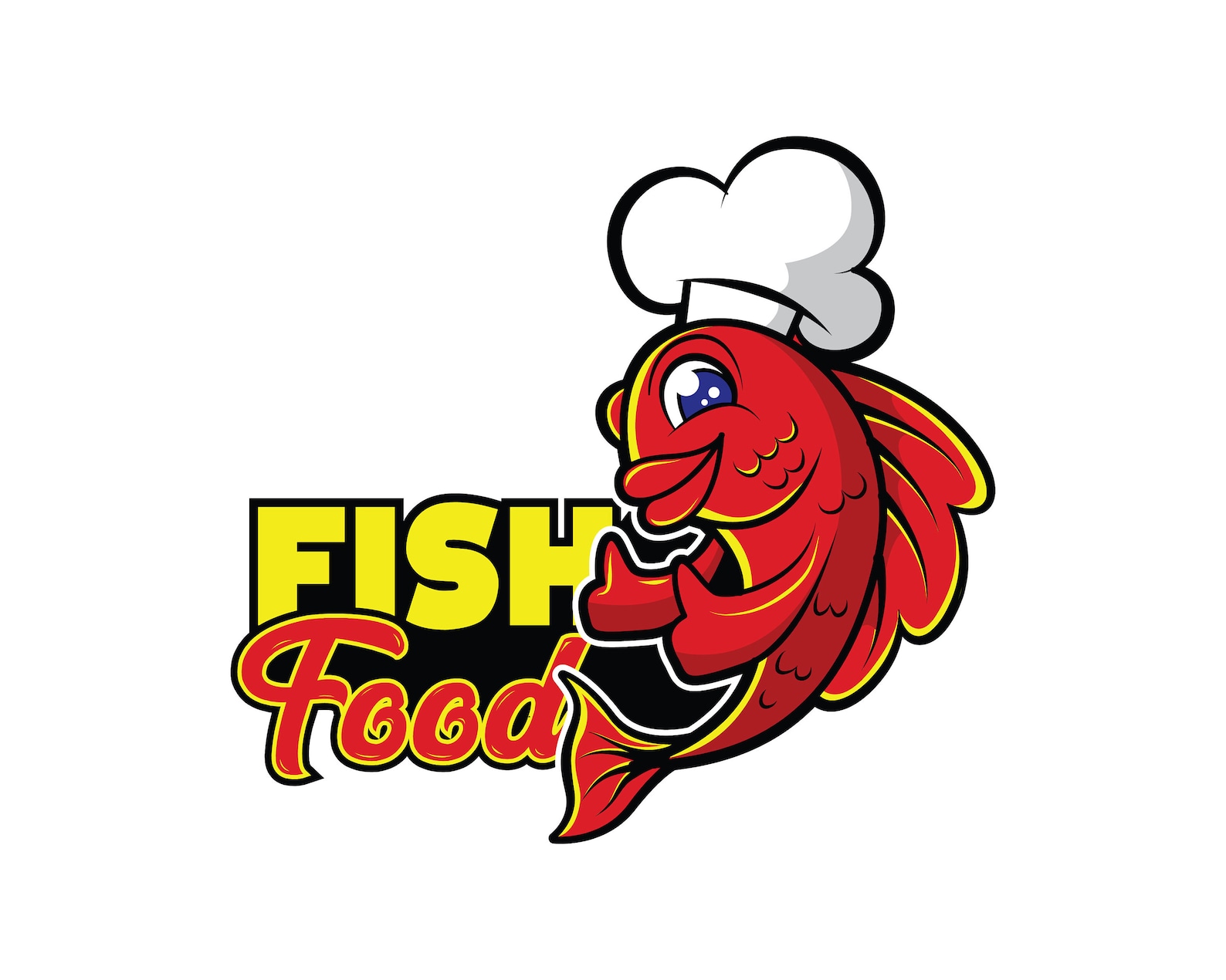 Fish Food Svg, Fish Logo, Fish Chef Clipart, Fish Creative Design Png ...