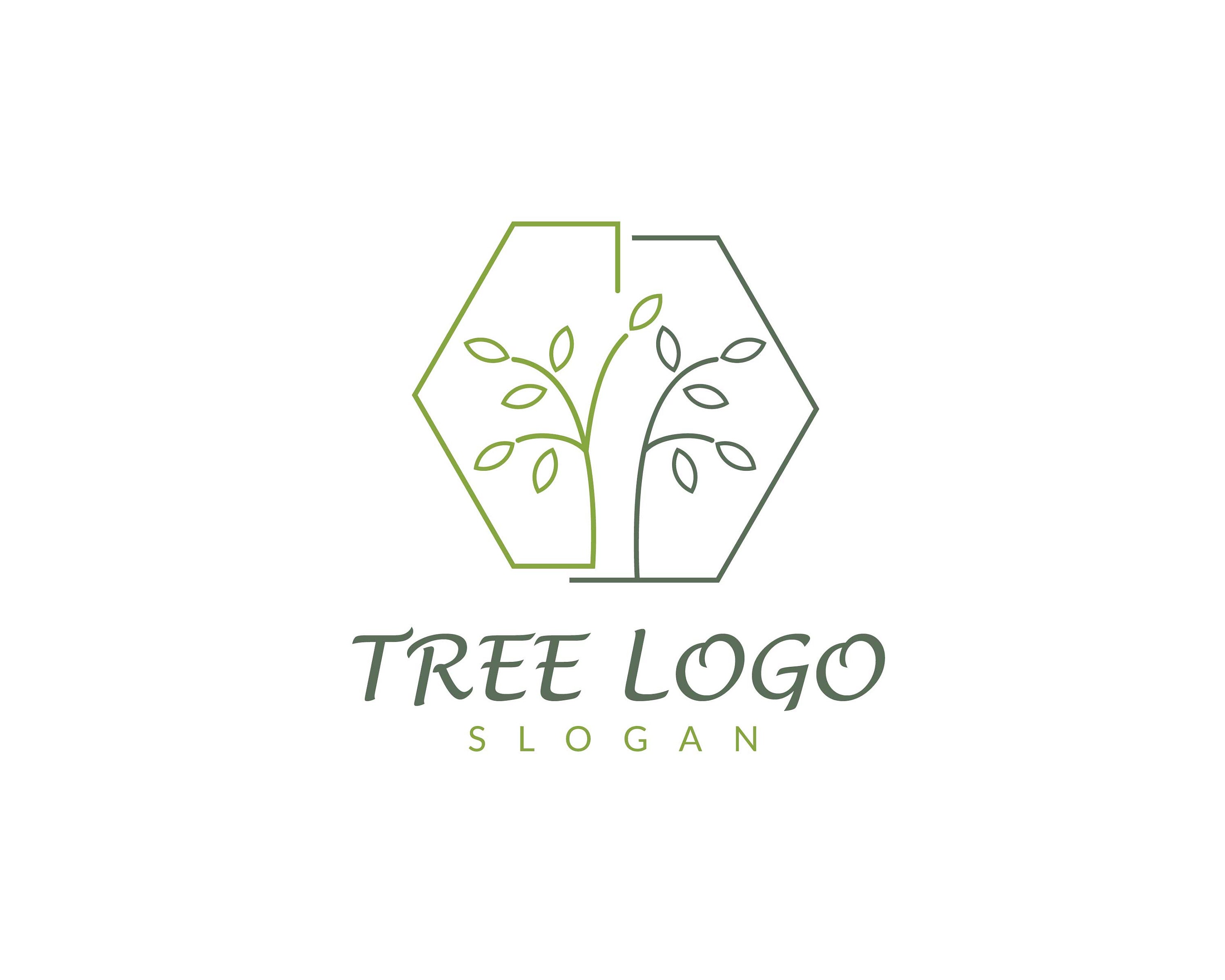 Tree Logo Templates, Nature Logo, Plants Logo Icon Illustrations, Tree ...