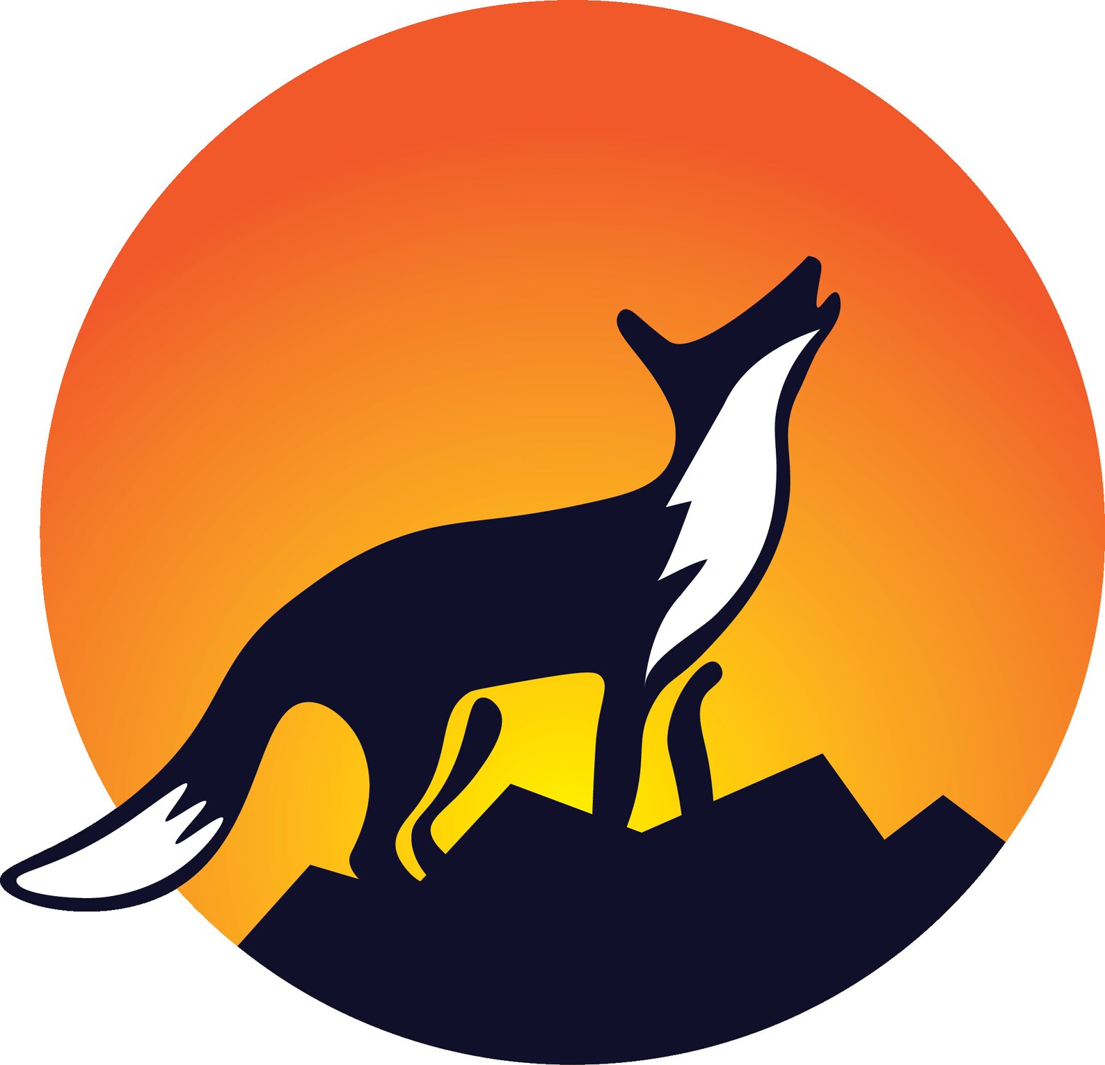 Wolf Png, Howling Fox at the Moon Png, Fox Svg, Fox Vector Design, Fox ...