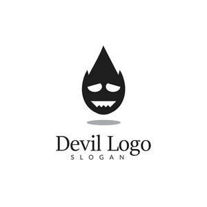 Devil Svg, Black Flame Devil Png, Demon Icon Design, Devil Logo ...
