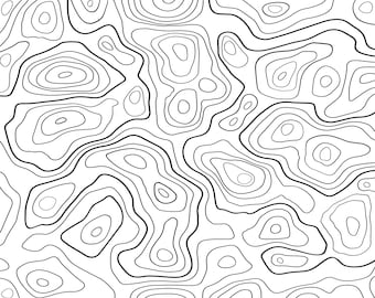 Topography Map Svg - Etsy UK