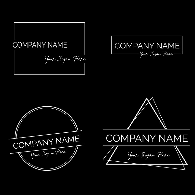 Creative Typography Logo, Simple Line Vintage Badge Logo Eps, Vintage ...