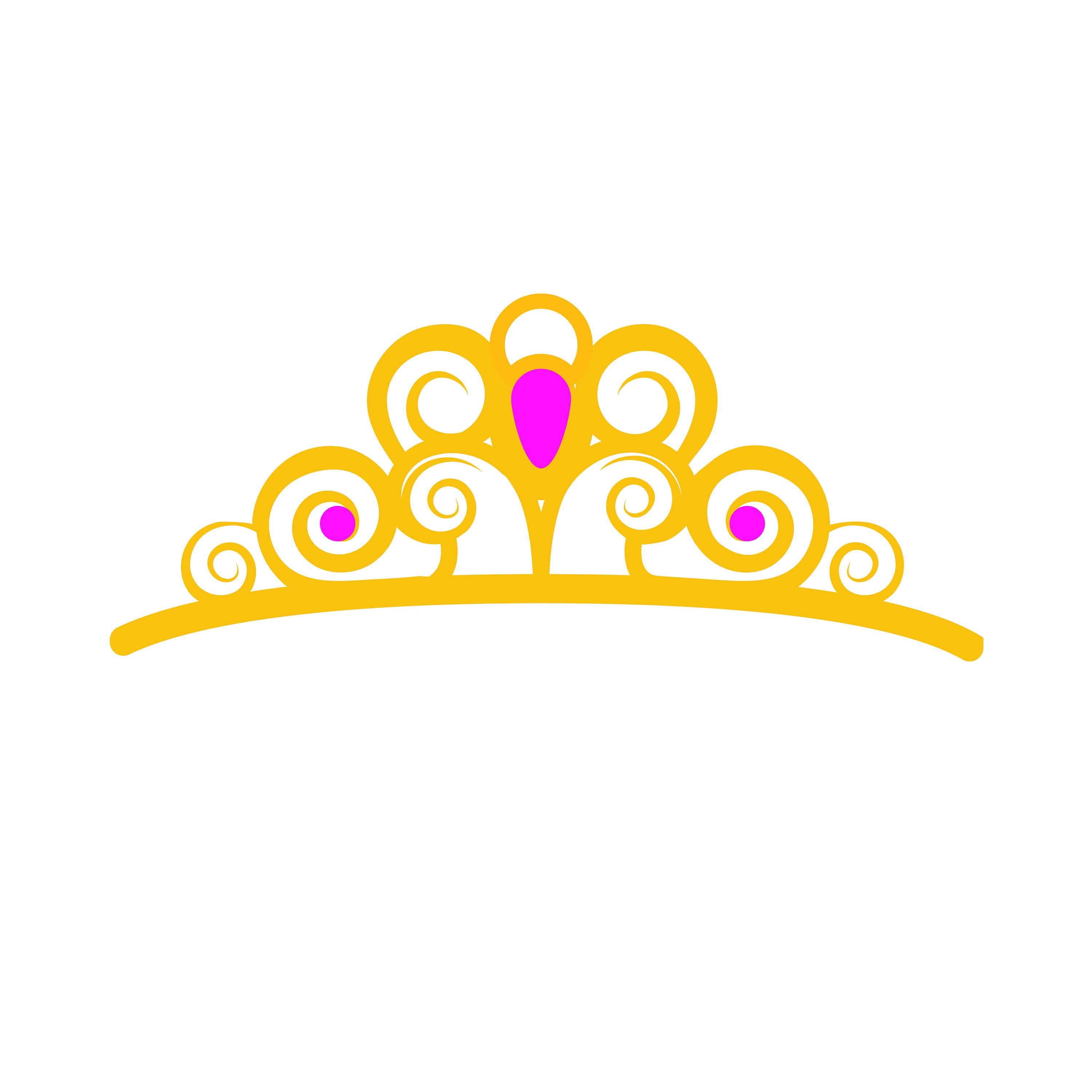 Princess Tiara Svg, Golden Princess Tiara Clipart, Crown Eps, Queen ...