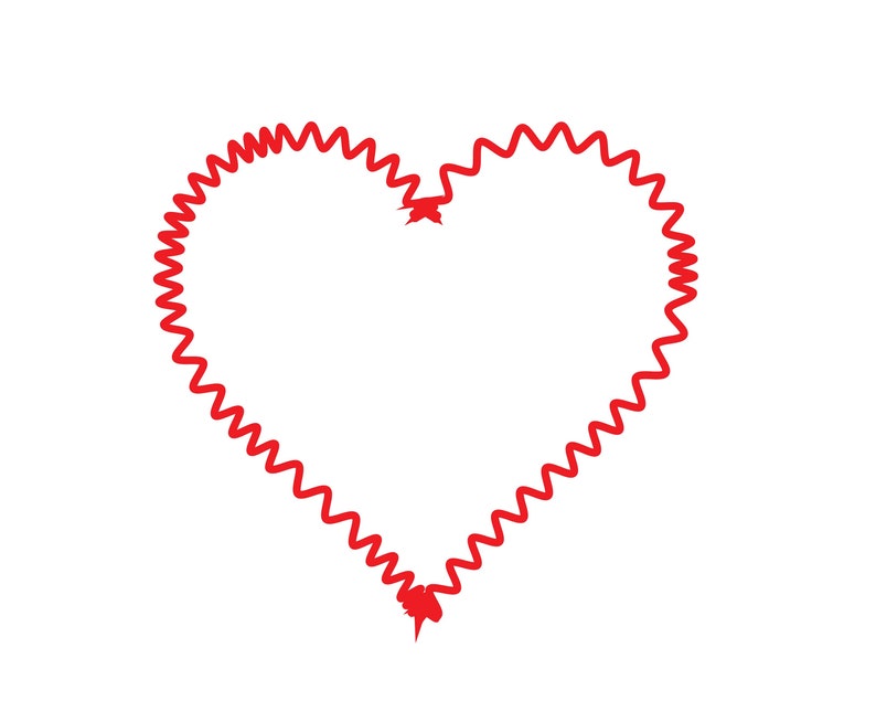 Hart Svg, Hand getekend Hart svg, Hart icoon Svg, Doodle Hart Svg ...