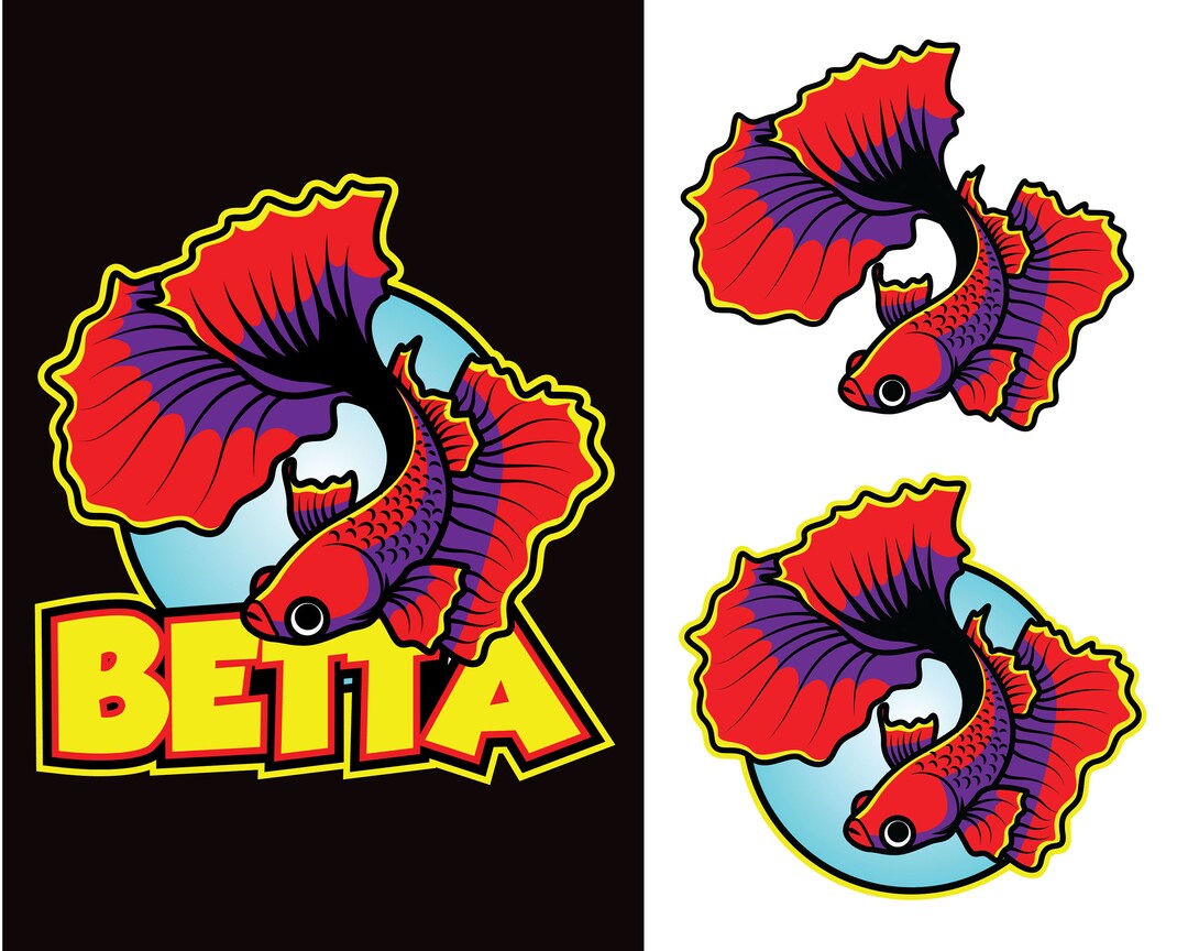 Betta Fish Png, Betta Fish Svg, Fancy Betta Fish Clipart, Cartoon Betta ...