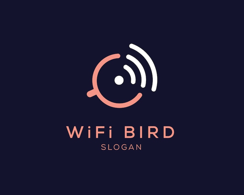 Wifi Logo Templates, Wifi Clipart, Wifi Heart Icon, Wifi Bird Logo ...