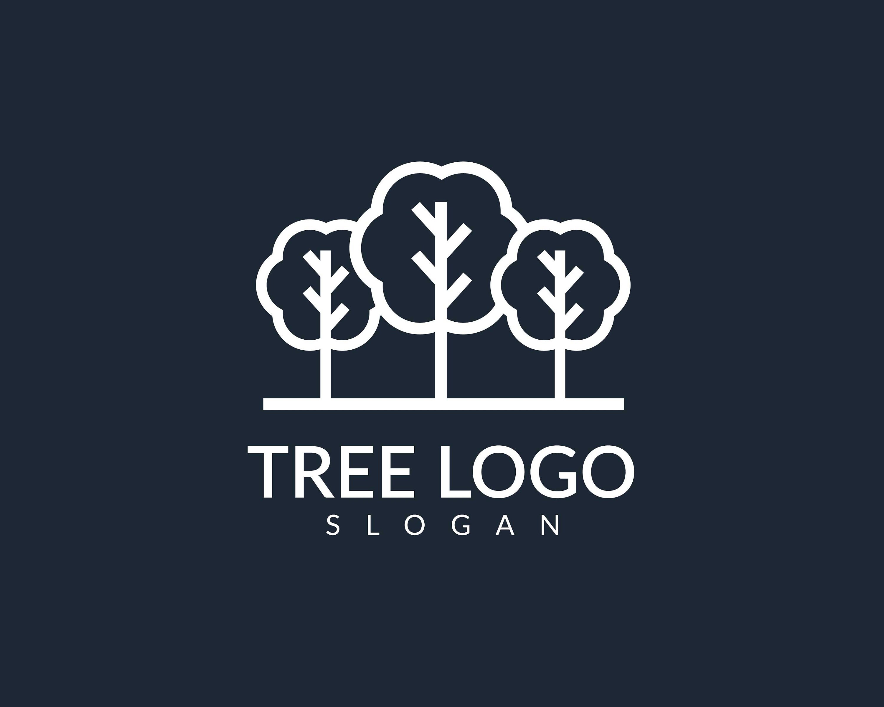 Tree Logo Templates, Nature Logo, Plants Logo Icon Illustrations, Tree ...