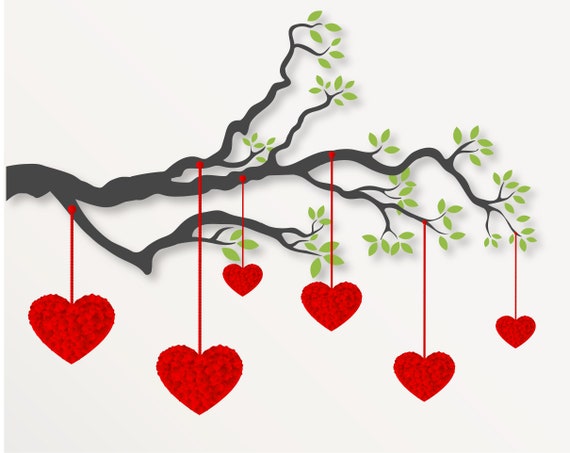 Tree Trunk With Heart Clipart