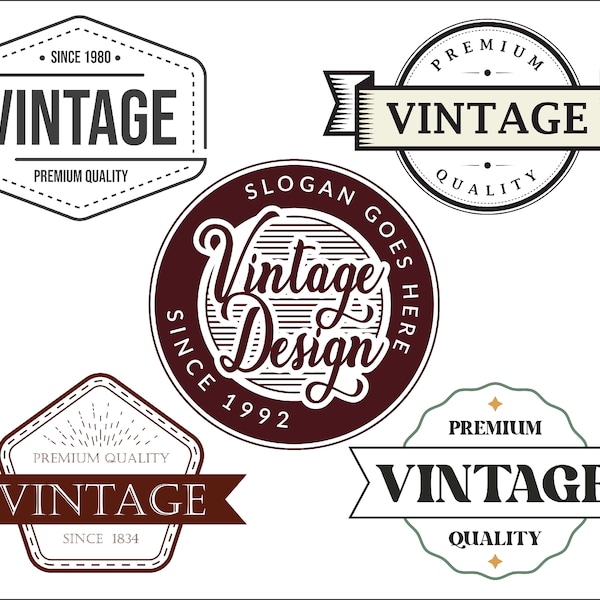 Retro Logo Design - Etsy