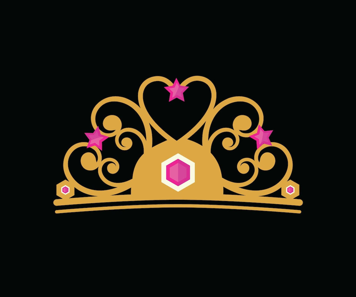 Gold Tiara Svg Princess Svg Crown Svg Princess Tiara Svg - Etsy