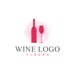 Wine Logo Templates, Wine Glass and Bottle Logo Design, Wine Vector ...