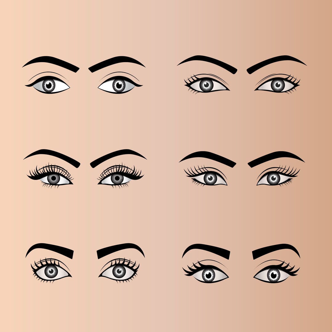 Women Eys Vector, Human Eyes Vectors , Eyes Clipart, Eye Flat Icons ...