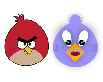 Red Angry Birds Svg | Etsy