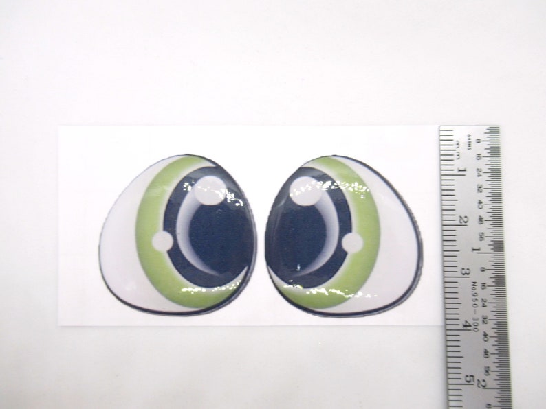 3D Adhesive Eyes Large Eye Stickers 1 Pair Green Resin - Etsy