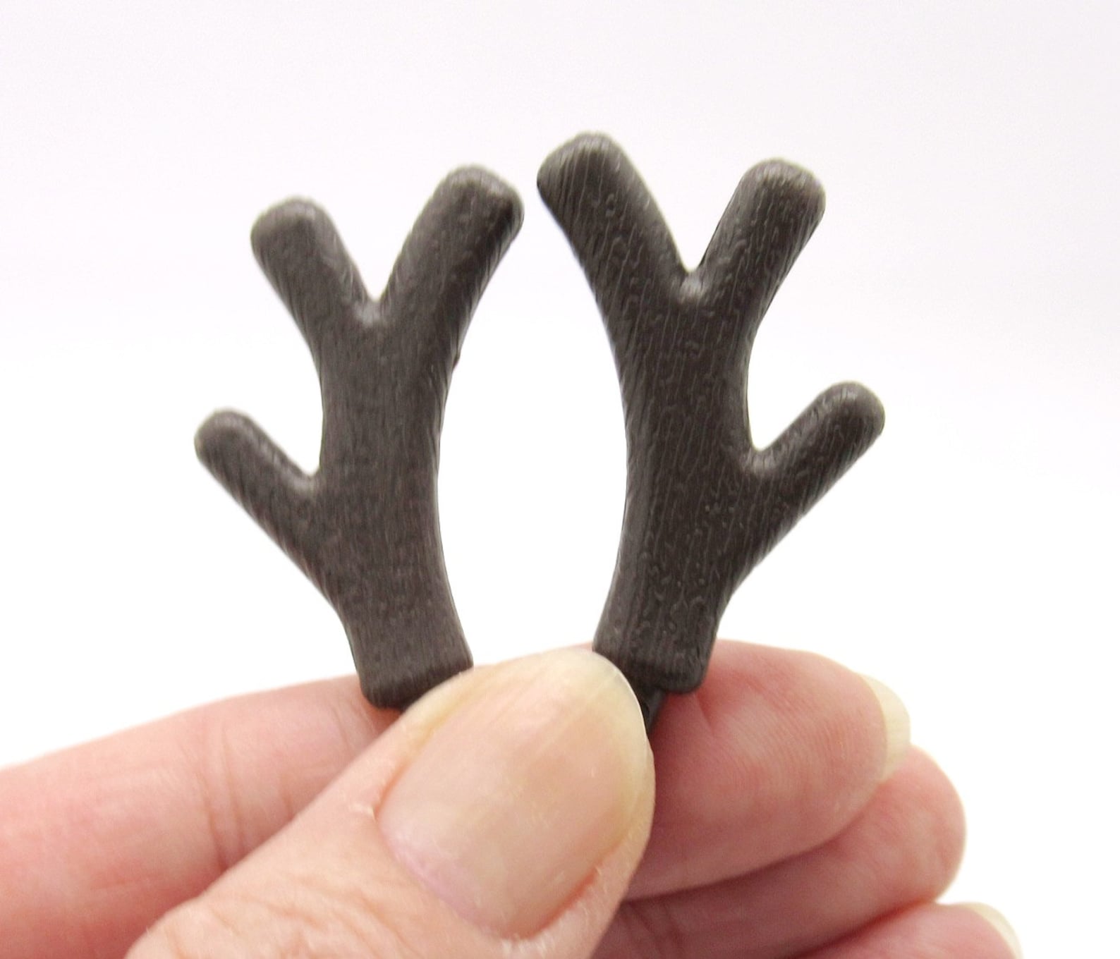 Small Reindeer Plastic Horns for Toys - 3 Pairs - Deer Antlers - Toy ...