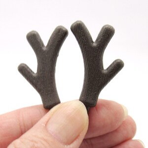 Small Reindeer Plastic Horns for Toys - 3 Pairs - Deer Antlers - Toy ...