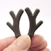 Small Reindeer Plastic Horns for Toys - 3 Pairs - Deer Antlers - Toy ...