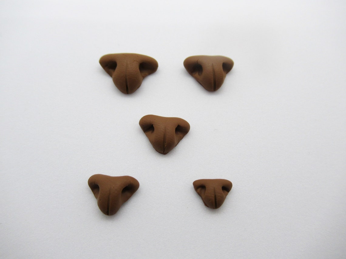 Polymer Clay Handmade Nose for Animals With Posts Set of 5 - Etsy