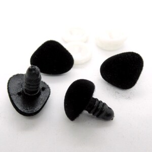 Flocked Safety Noses - Triangle Shaped Noses - Set of 4 - Fuzzy Flock ...