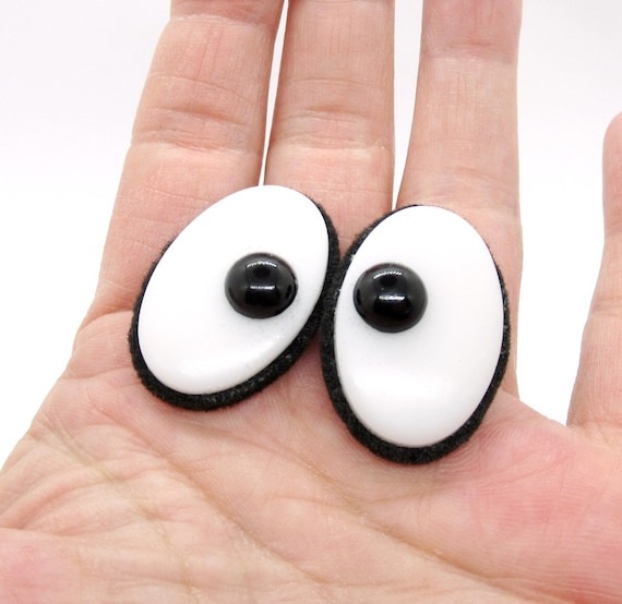 30mm X 20mm Plastic Oval Safety Eyes 1 Pair Puppet Eyes - Etsy