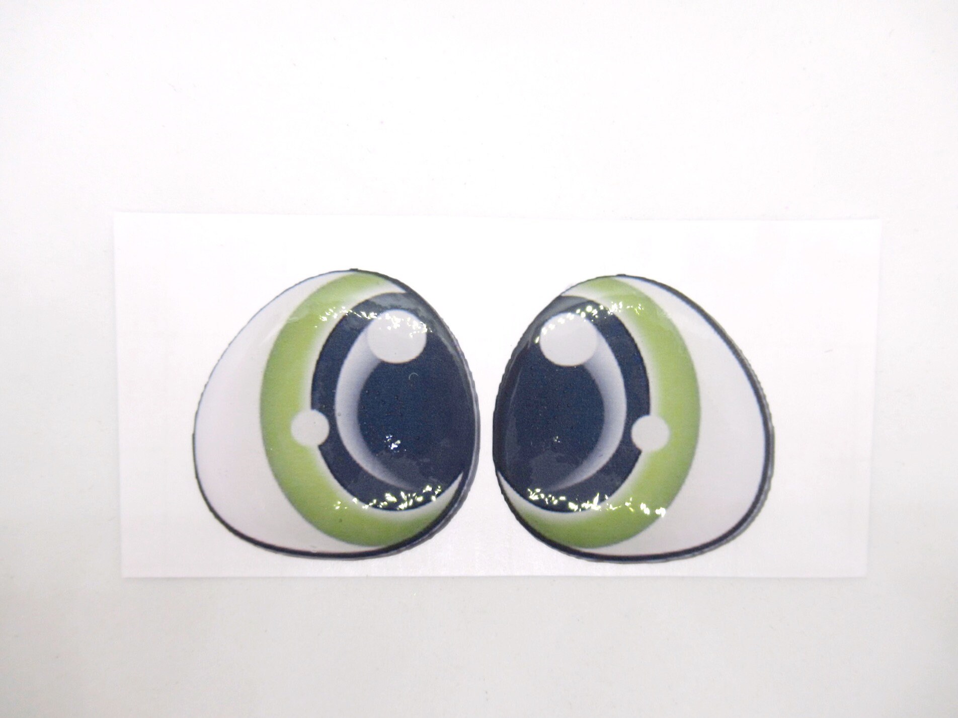 3D Adhesive Eyes Large Eye Stickers 1 Pair Green Resin - Etsy