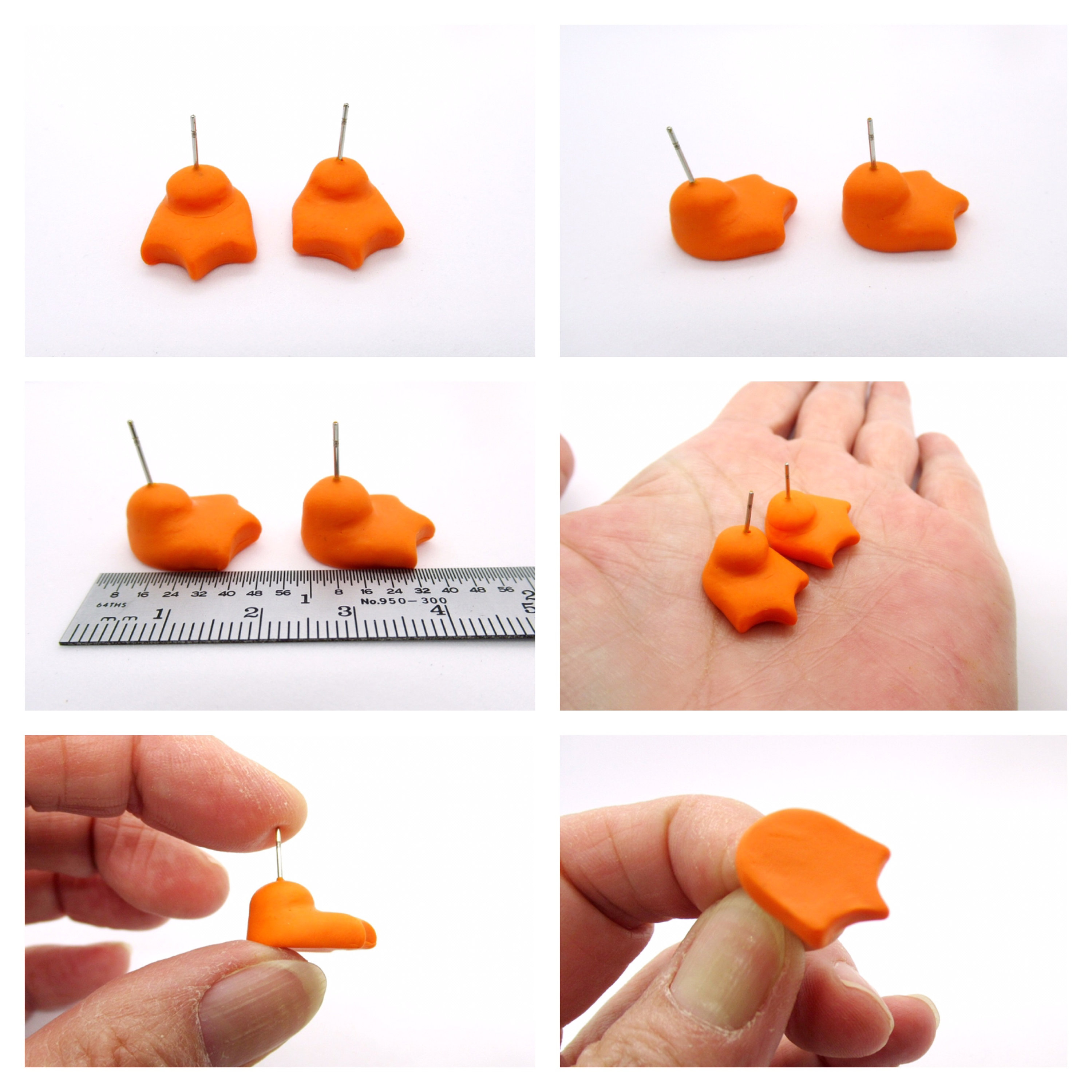 Polymer clay handmade geese or duck or chicken feet for needle | Etsy