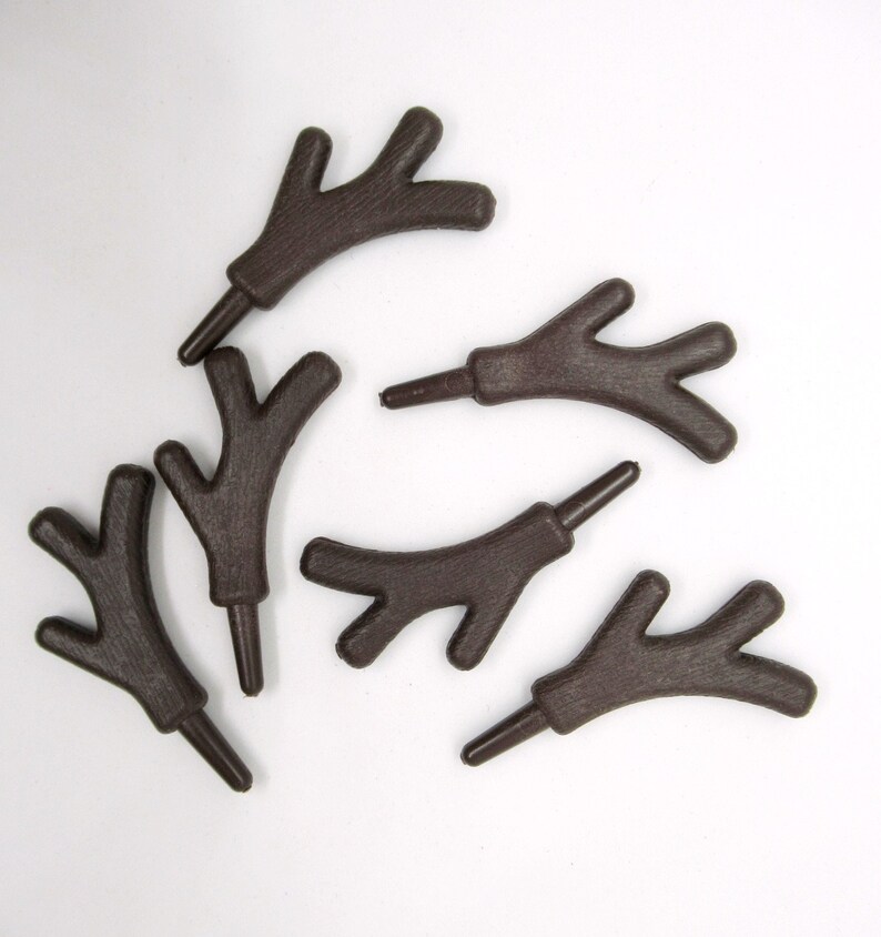 Small Reindeer Plastic Horns for Toys - 3 Pairs - Deer Antlers - Toy ...