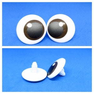 Extra Large Safety Eyes - 30 X 30mm Comical Eyes - Funny Eyes - Brown ...