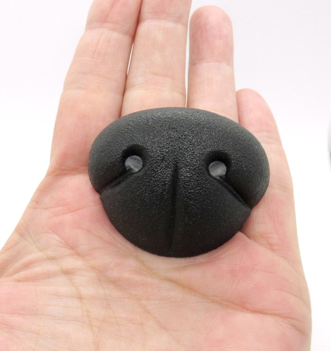 50mm Black Bear Extra Large Nose - 1 Piece - Amigurumi Plastic Safety ...