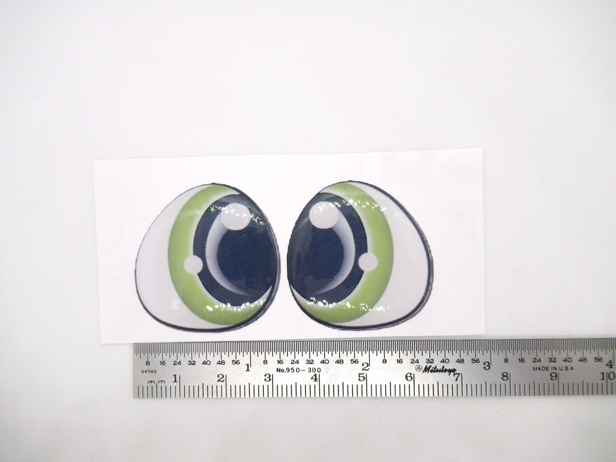 3D Adhesive Eyes Large Eye Stickers 1 Pair Green Resin - Etsy