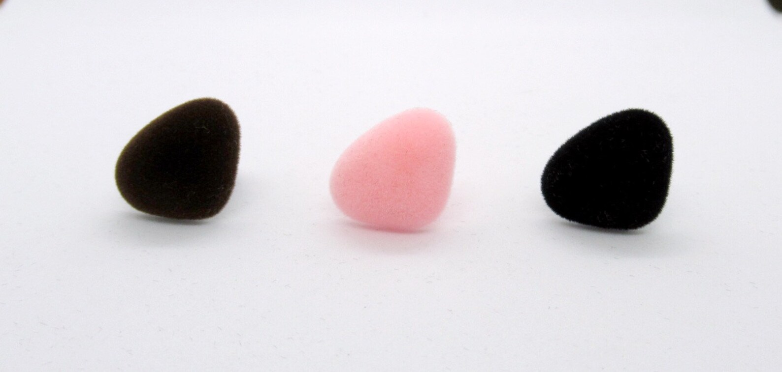 Flocked Safety Noses Triangle Shaped Noses Set of 4 - Etsy