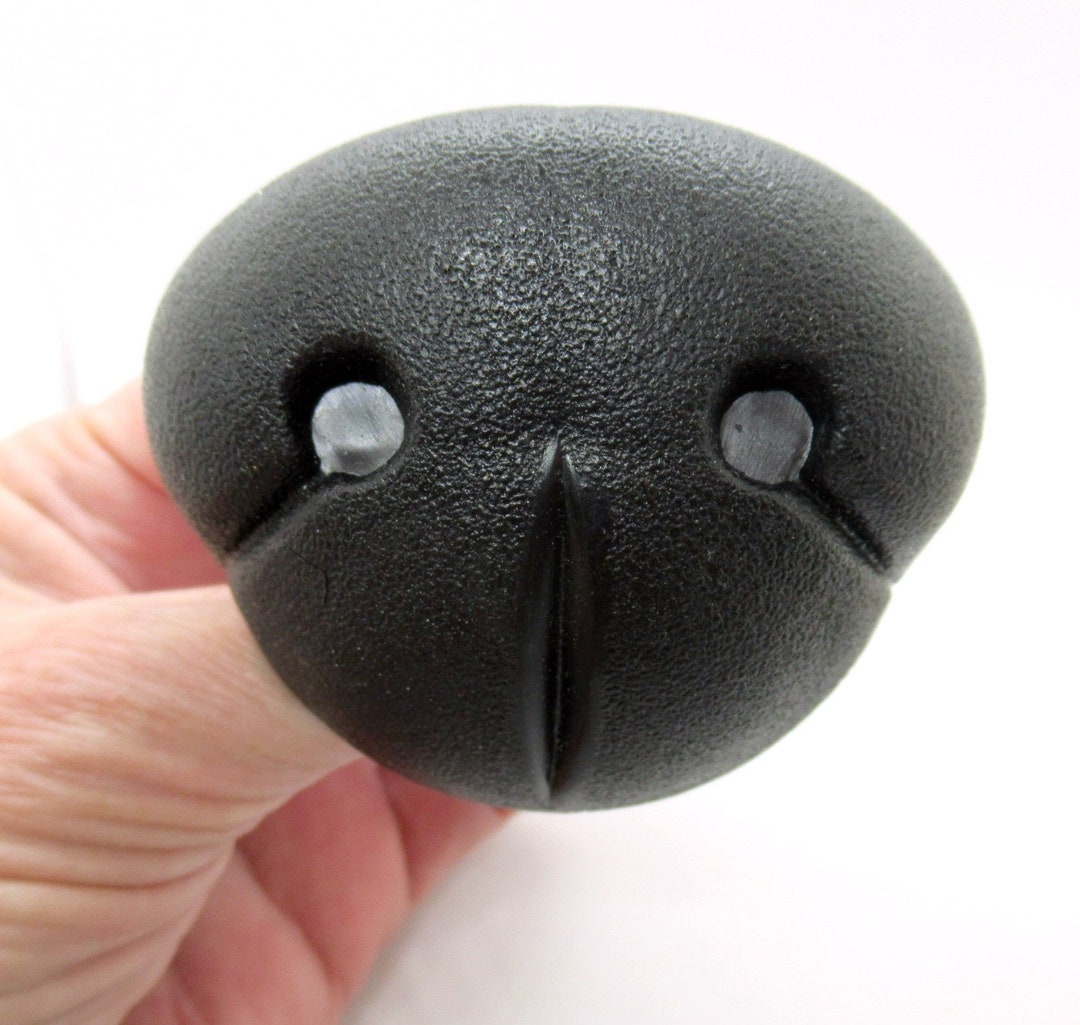 70 Mm Black Bear Extra Large Nose - 1 Piece - Amigurumi Plastic Safety ...