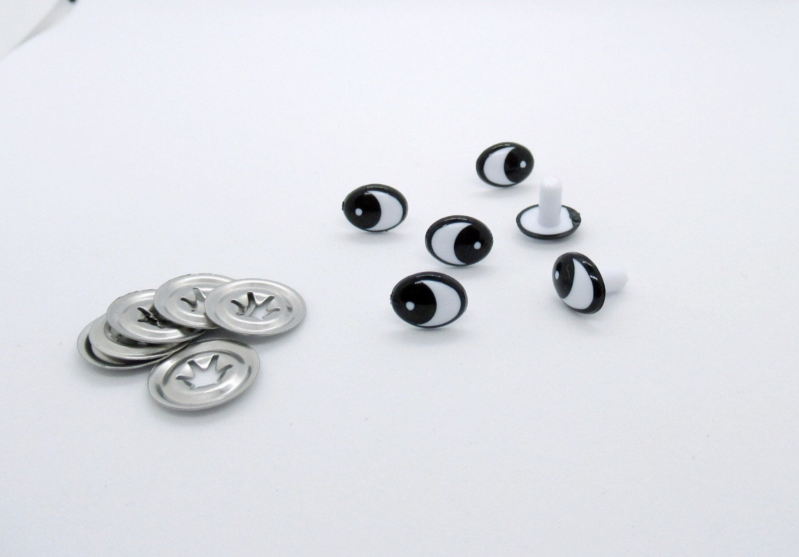 Comical Safety Eyes - 3 Pairs - Plastic Eyes - Oval Mini Eyes - Funny ...