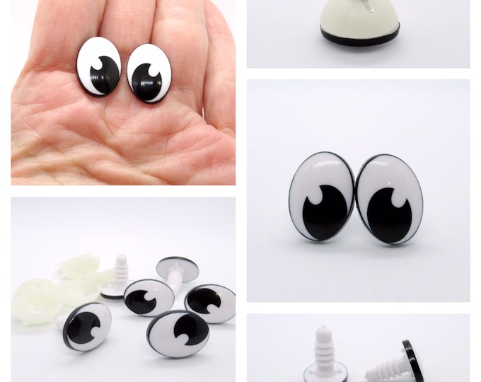 Five (5) Pairs of Small Puppet Eyes. 10 X 24mm Eyes - Etsy Canada