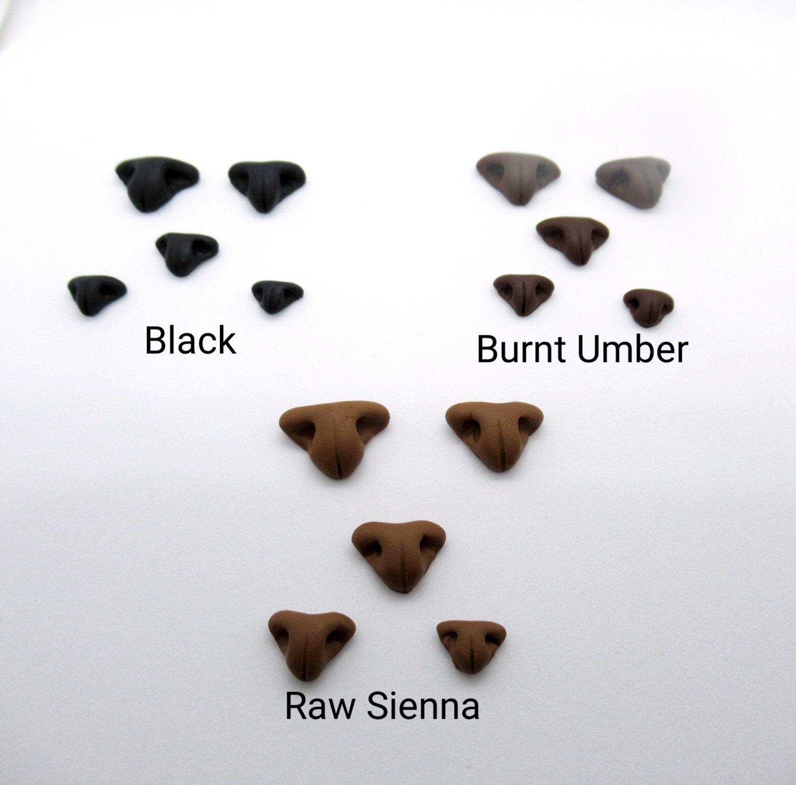 Polymer Clay Handmade Nose for Animals With Posts Set of 5 - Etsy