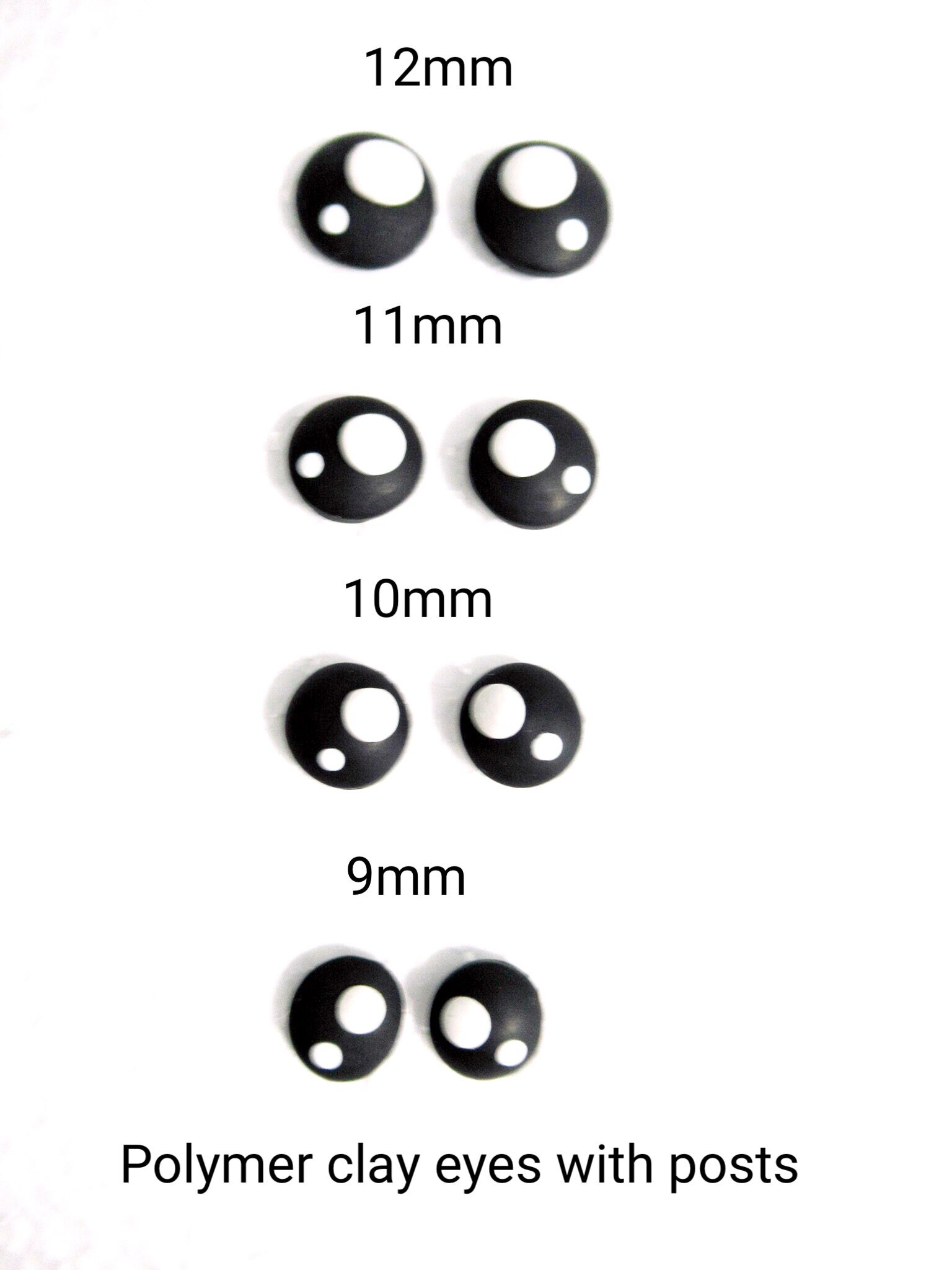 Anime Eyes Polymer Clay Handmade Toy Eyes With Posts Set | Etsy