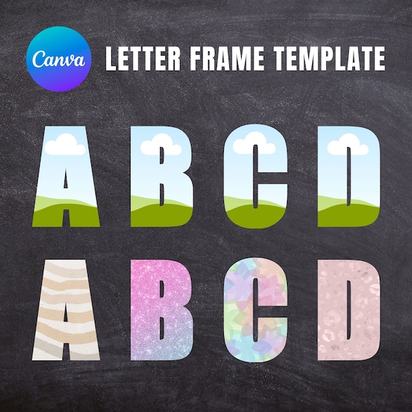 Alphabet Photo Frame - Etsy